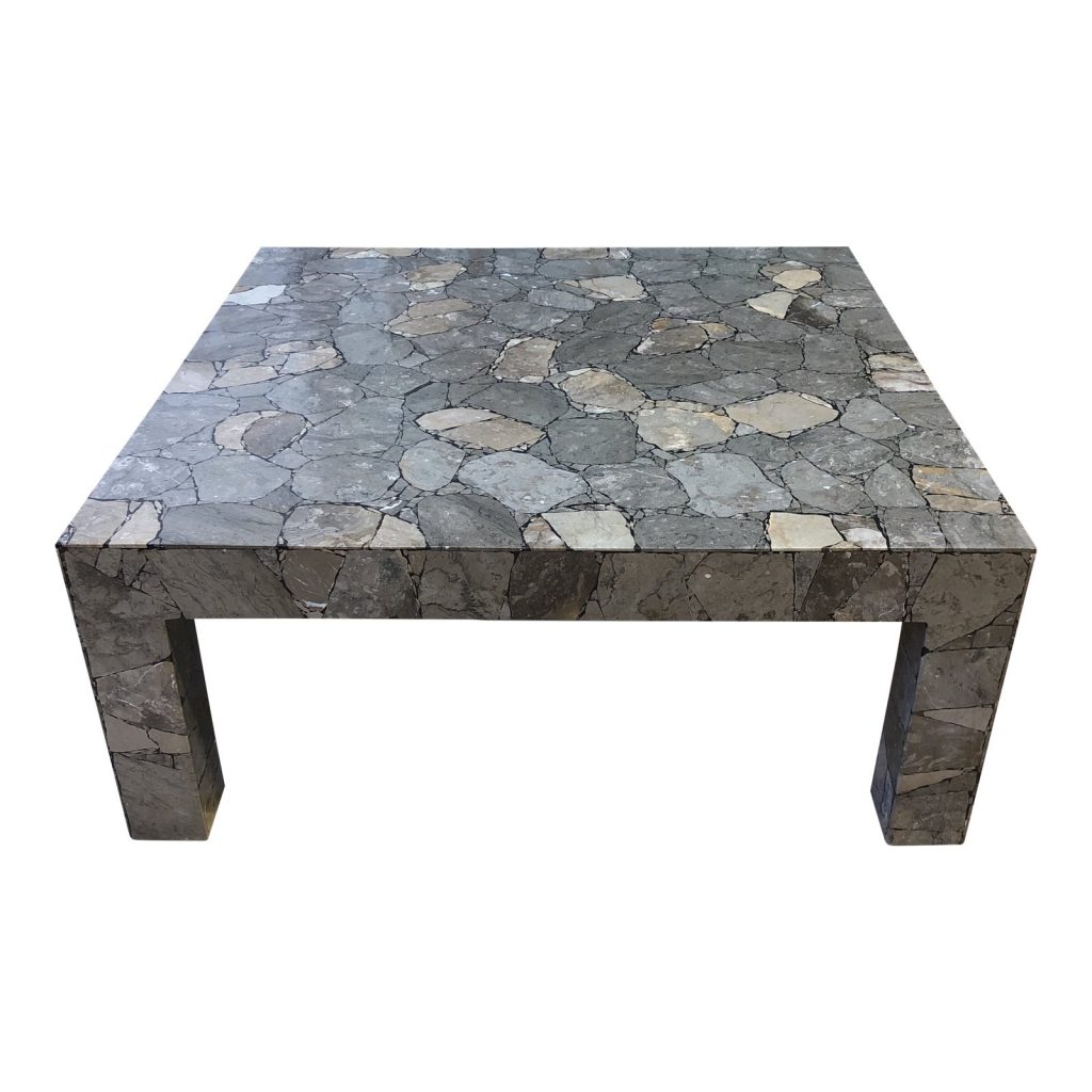 Custom Shawna Stoney Design Stone Coffee Table. Original Price: $5,000 ...