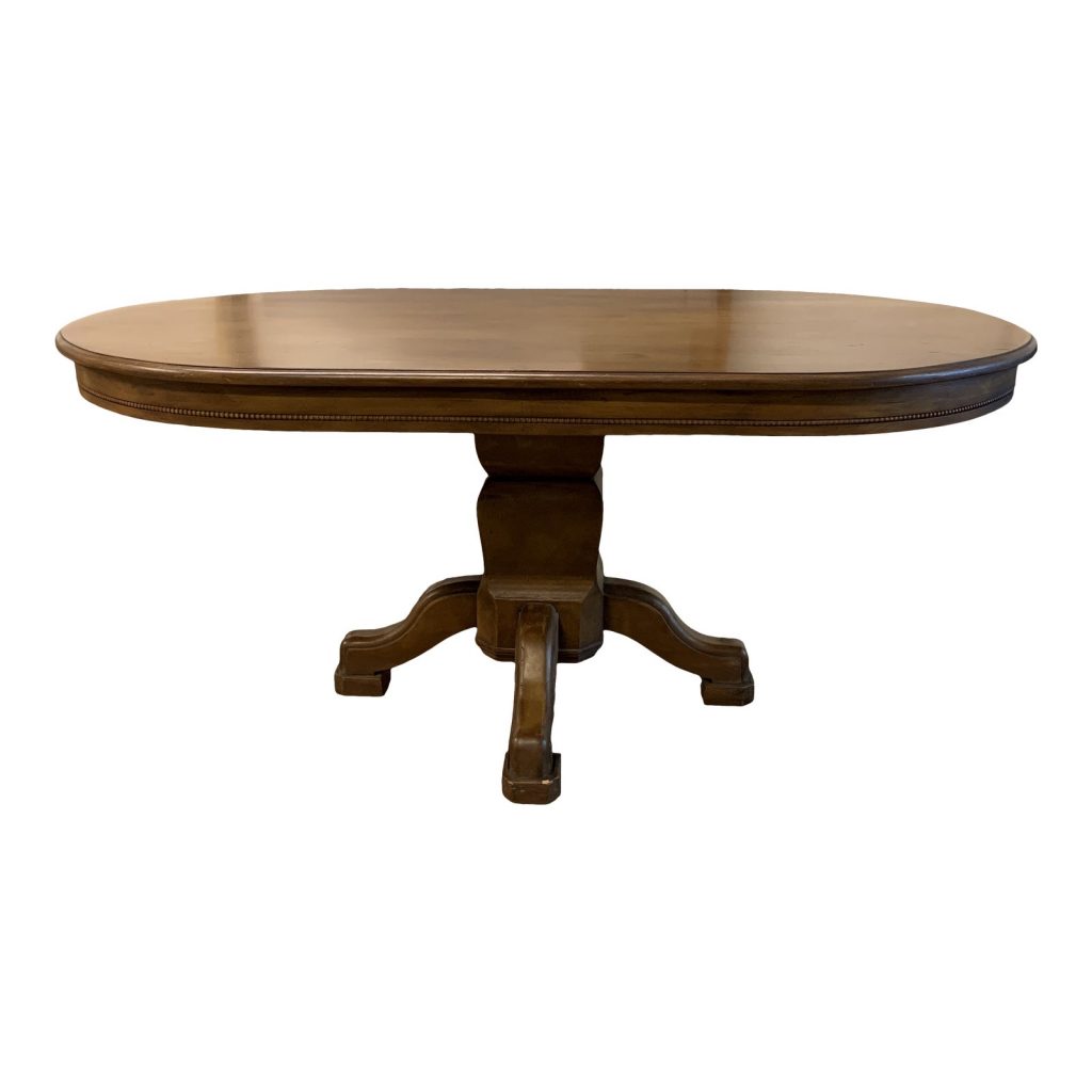 Contemporary French Inspired Race Track Wood Table - Design Plus Gallery