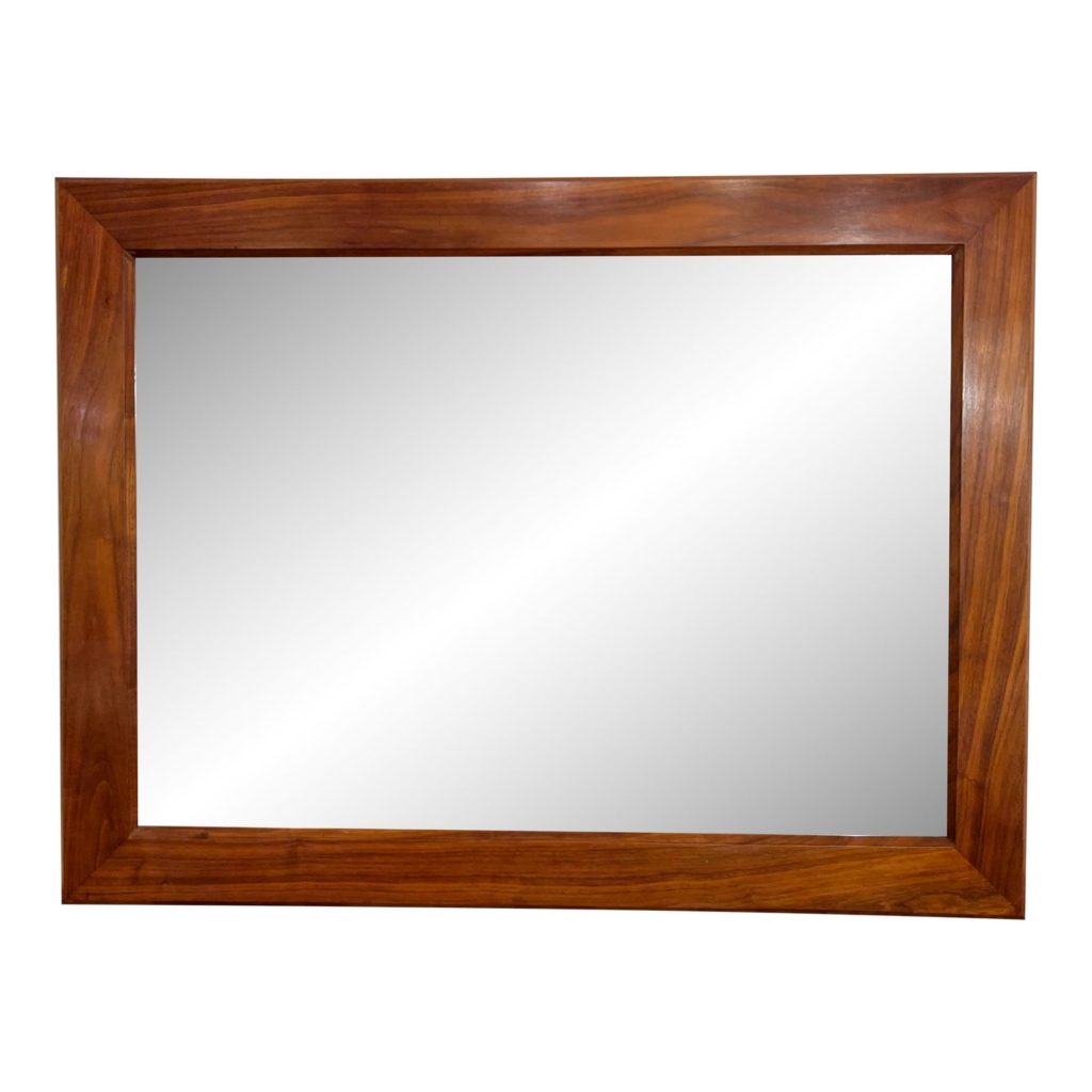 Vintage Shaker Walnut Wall Mirror - Design Plus Gallery