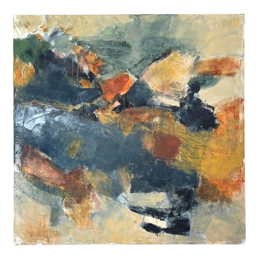 Original Abstract Painting, Signature VF - Design Plus Gallery