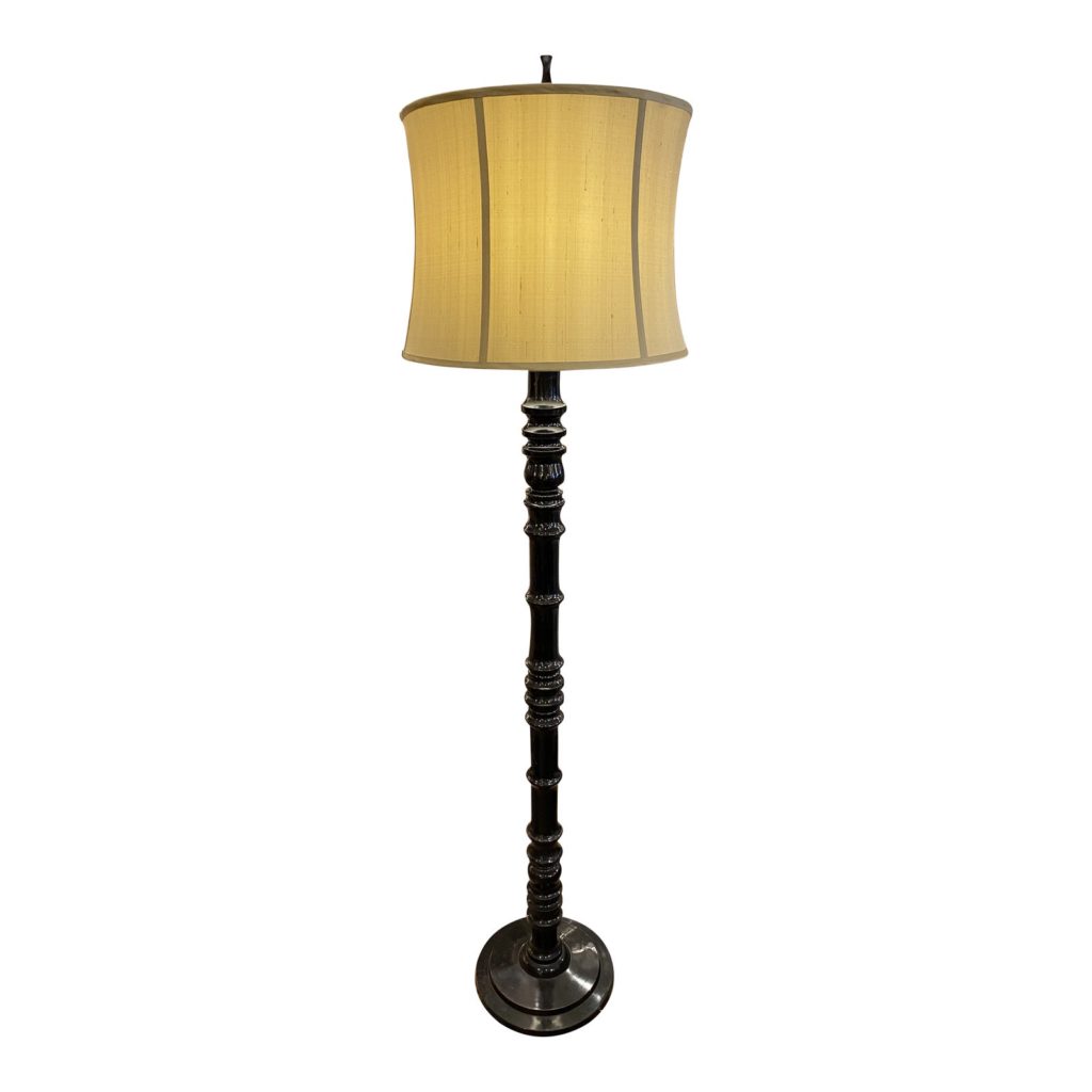 Turned Bronze Metal Floor Lamp. Original Price: $1,200 - Design Plus ...
