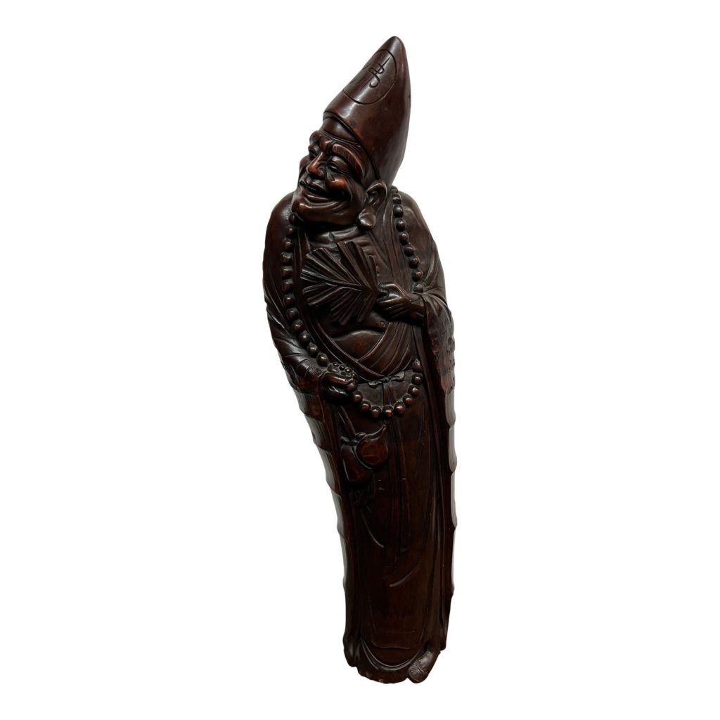 Antique Chinese Carved Bamboo Lohan Figure - Design Plus Gallery