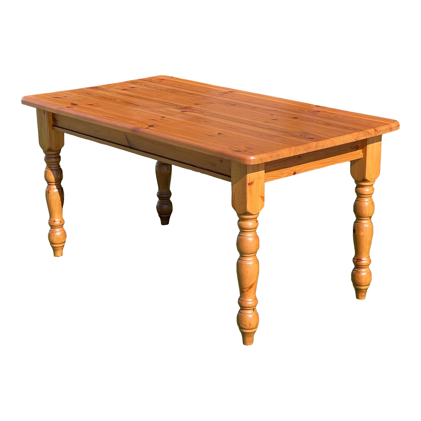 pottery-barn-farm-house-pine-wood-table-1508 - Design Plus Gallery