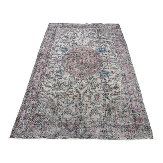 5ft-2in-x-8ft-old-new-house-vintage-oushak-area-rug-8168 - Design Plus ...