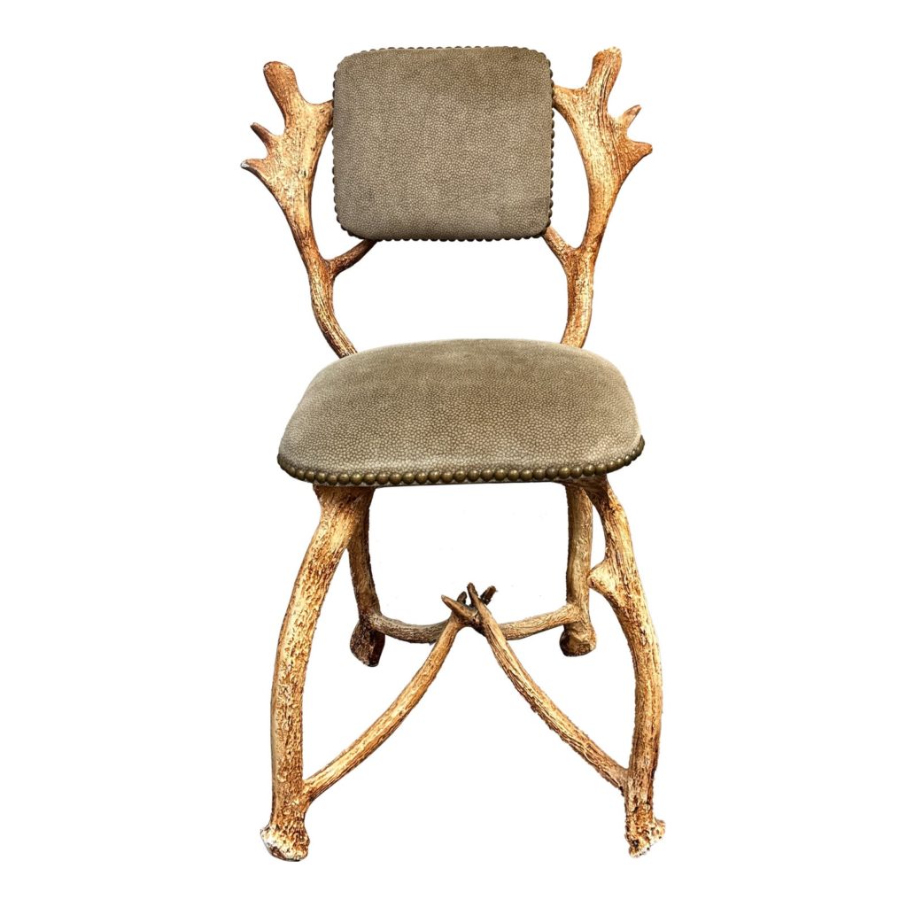 Circa 1970's Arthur Court Whimsical Aluminum Antler Chair - Design Plus ...