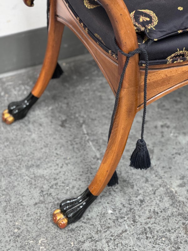 Empire Style + Eagle Heads + Claw Feet Bench - Design Plus Gallery