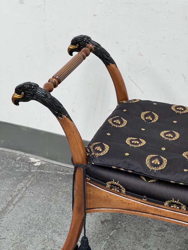 Empire Style + Eagle Heads + Claw Feet Bench - Design Plus Gallery