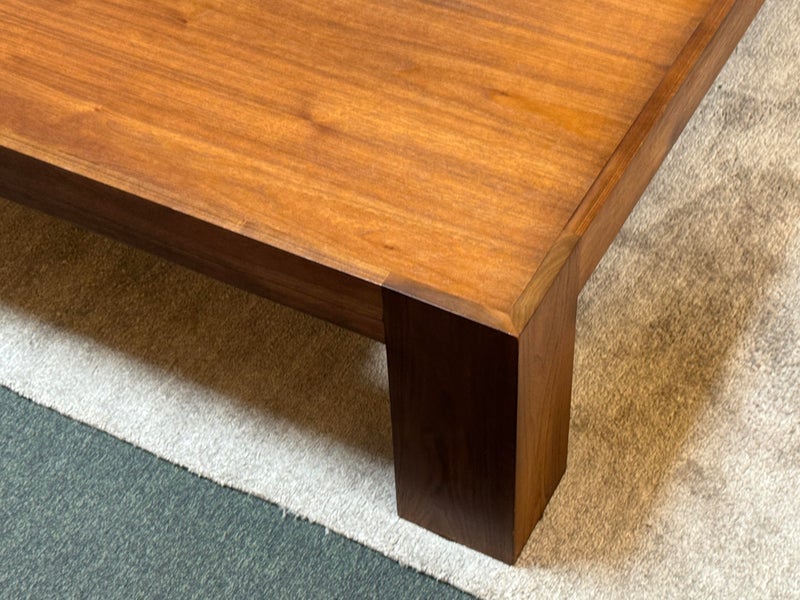 Custom Design Walnut Square Coffee Table - Design Plus Gallery