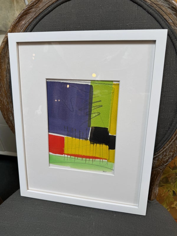 Isabel Wyatt “Color Format 1” Custom Framed Painting - Design Plus Gallery