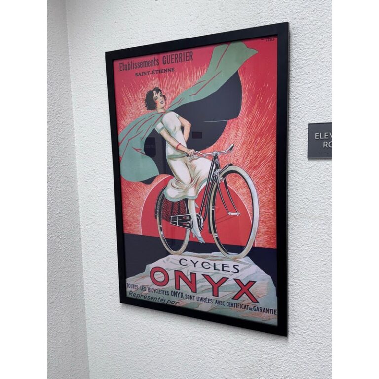 Circa 1925 Fritayre "Onyx Bicycles" Advertising Poster, Framed - Design ...