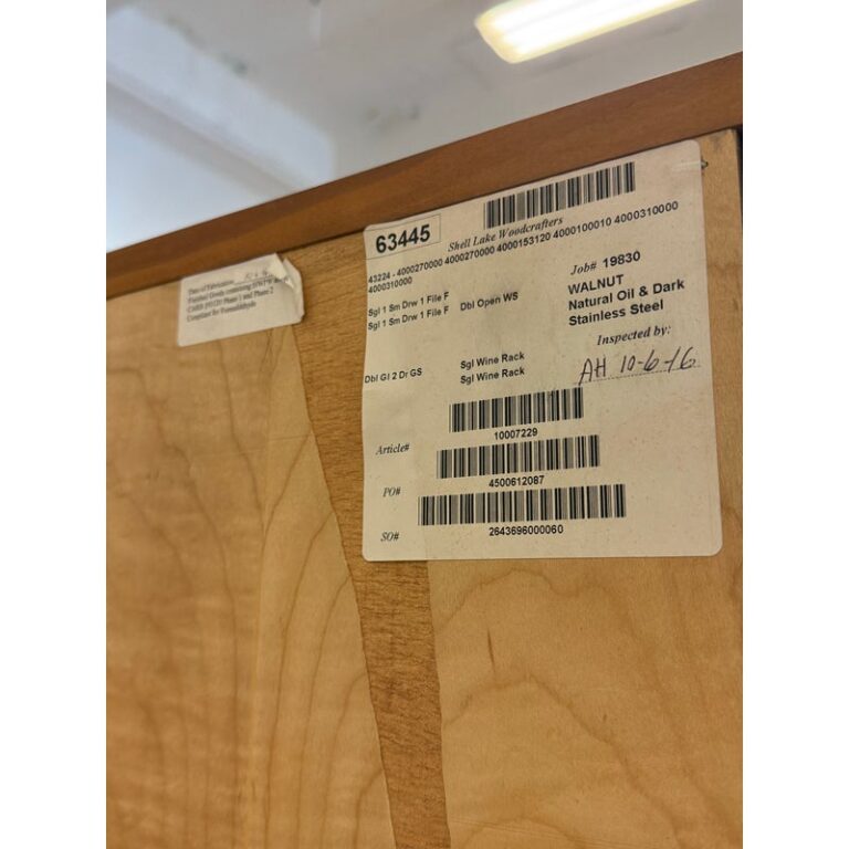 Shell Lake Woodcrafters for Room & Board Linear Walnut Wood Kitchen ...