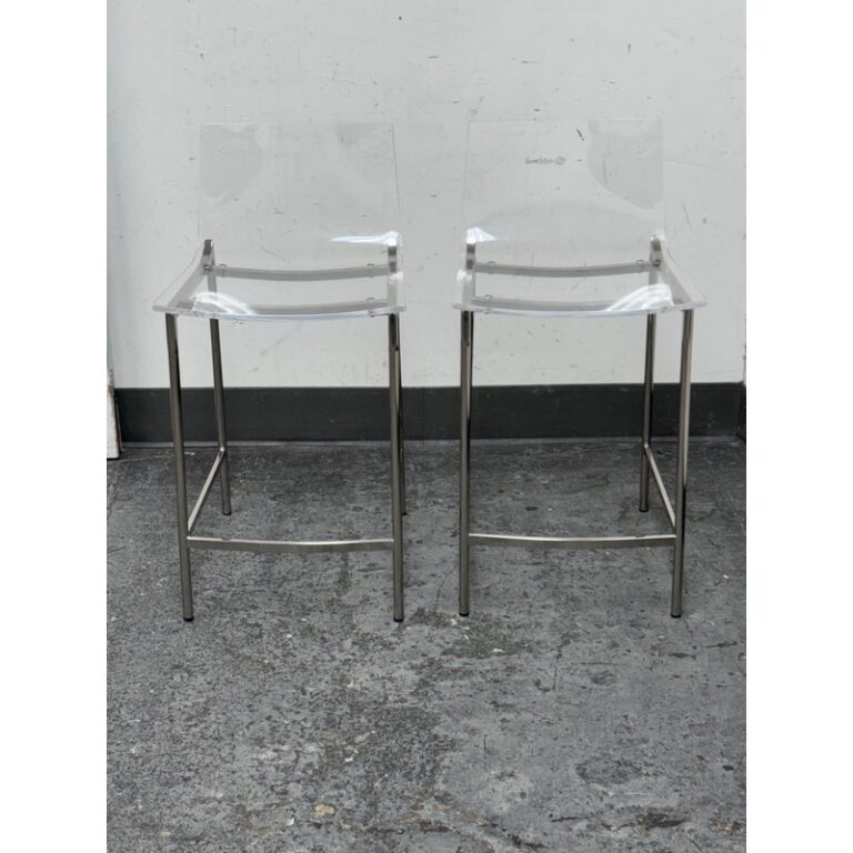 CB2 Chiaro Clear Acrylic Counter Stools, Pair. Original Price: $600 ...