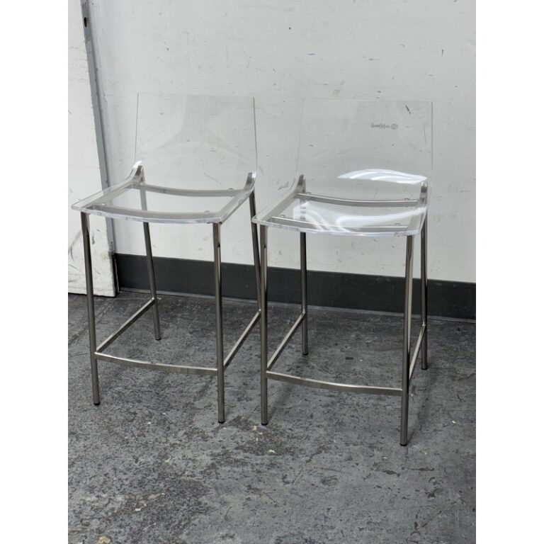 CB2 Chiaro Clear Acrylic Counter Stools, Pair. Original Price: $600 ...