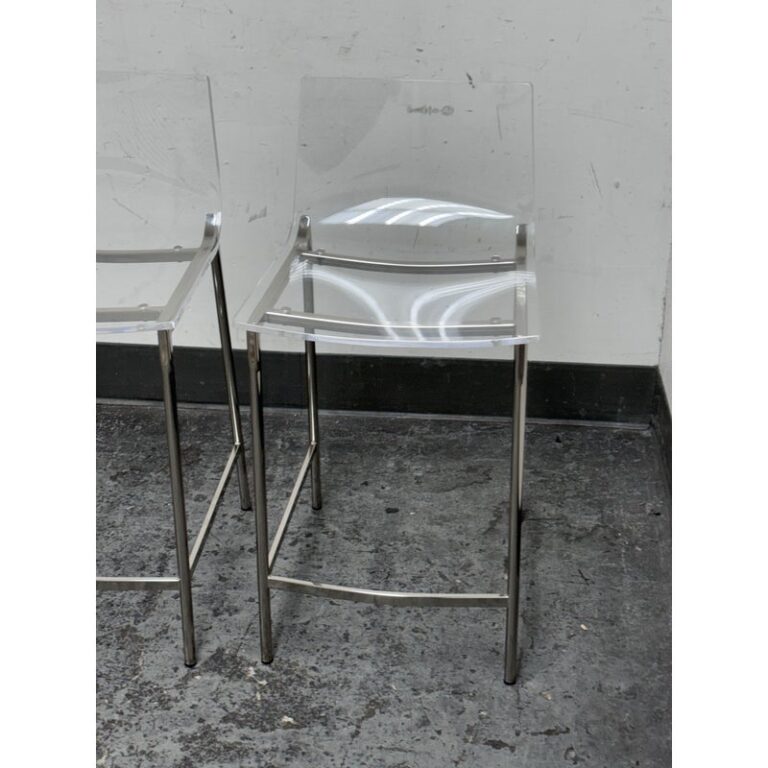 CB2 Chiaro Clear Acrylic Counter Stools, Pair. Original Price: $600 ...