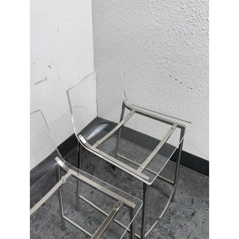 CB2 Chiaro Clear Acrylic Counter Stools, Pair. Original Price: $600 ...