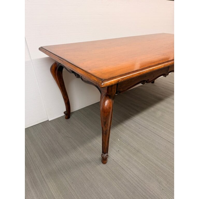 French Country Desk With Carved Cabriole Legs - Design Plus Gallery