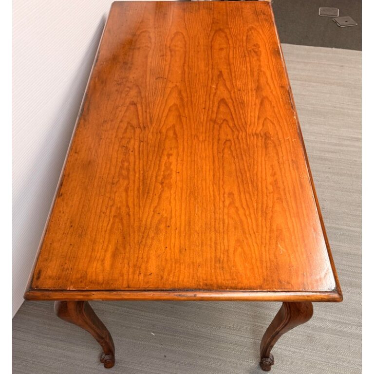 French Country Desk With Carved Cabriole Legs - Design Plus Gallery