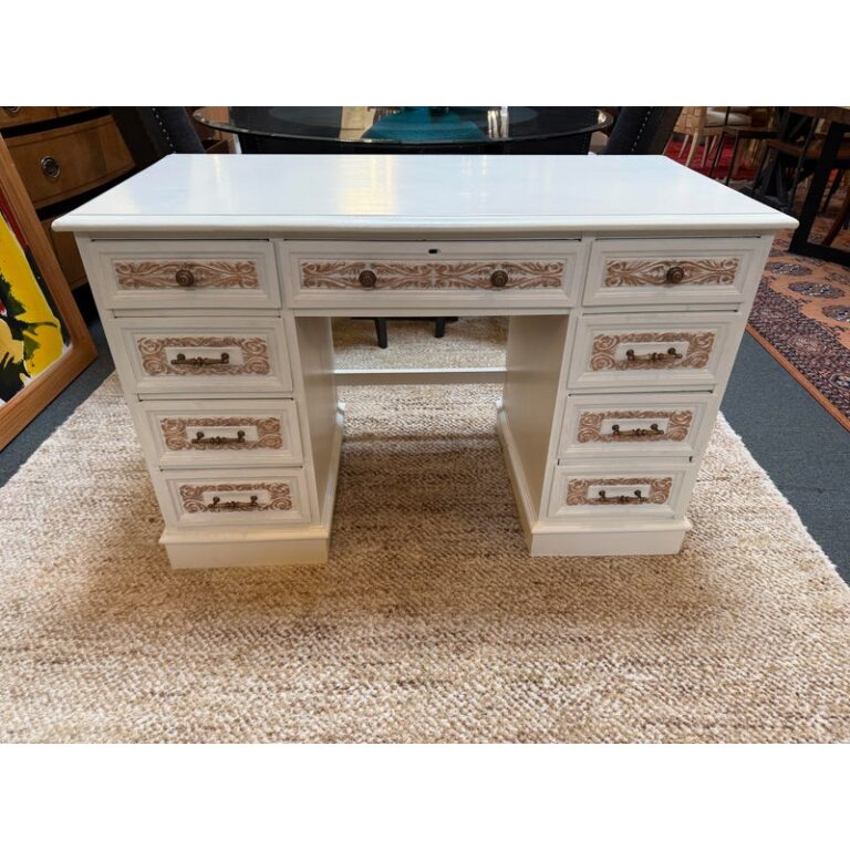 Late 20th Century Shabby Chic Hand Gilded Desk - Design Plus Gallery