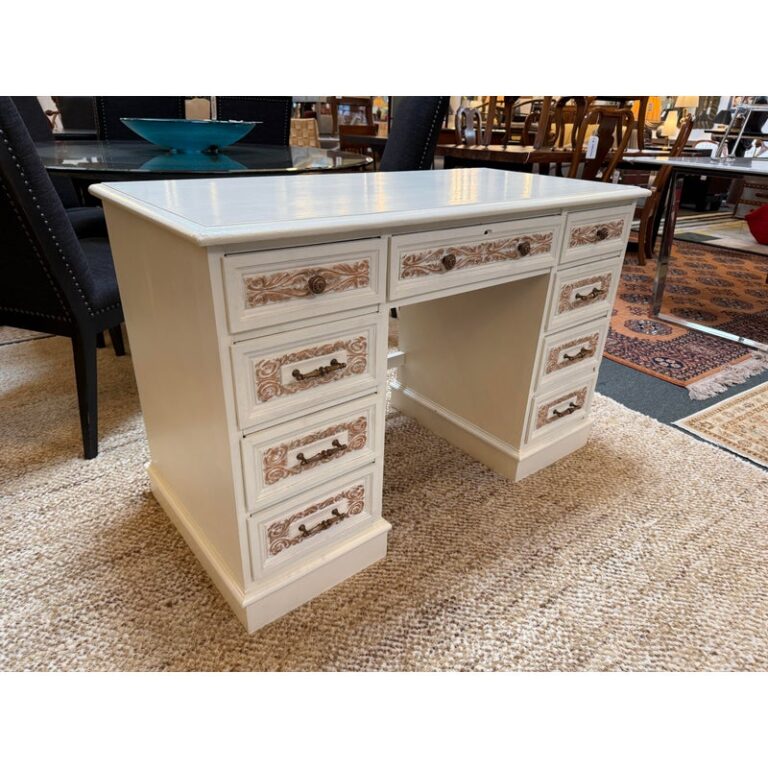 Late 20th Century Shabby Chic Hand Gilded Desk - Design Plus Gallery