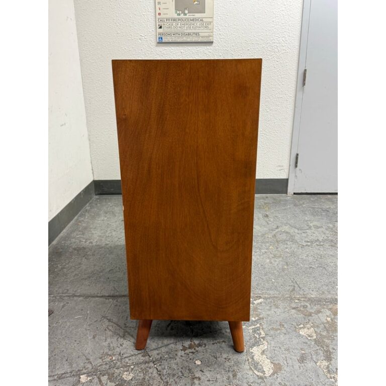 Alpine Furniture Flynn Mid Century Four Drawer Dresser + Pull Out ...