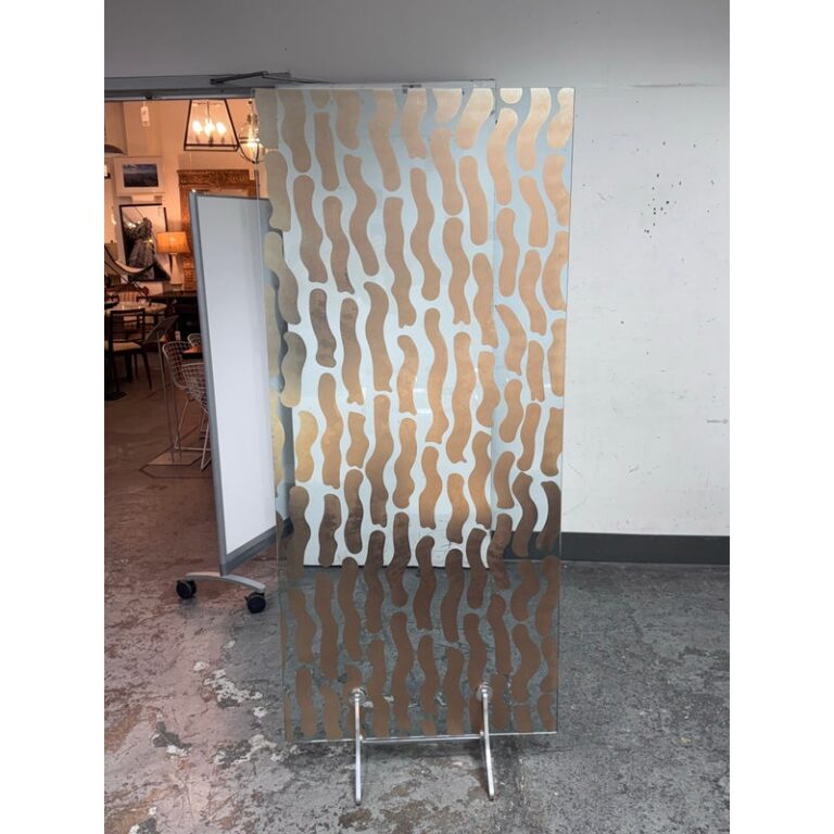 Post Modern Fiam Italia Mirrored + Glass Wall Divider - Design Plus Gallery