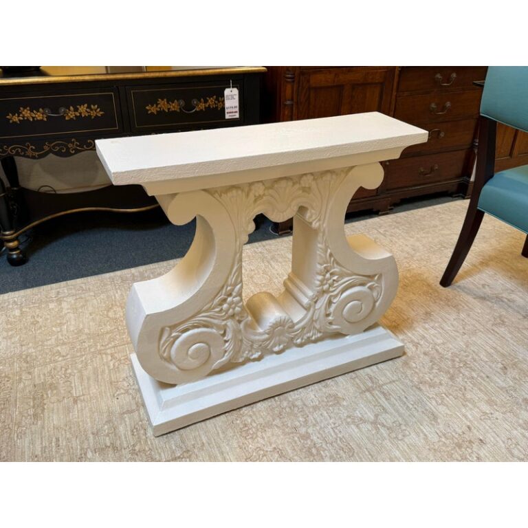 Kreiss Double Pedestal + Beveled Glass Top Dining Table. Original Price ...