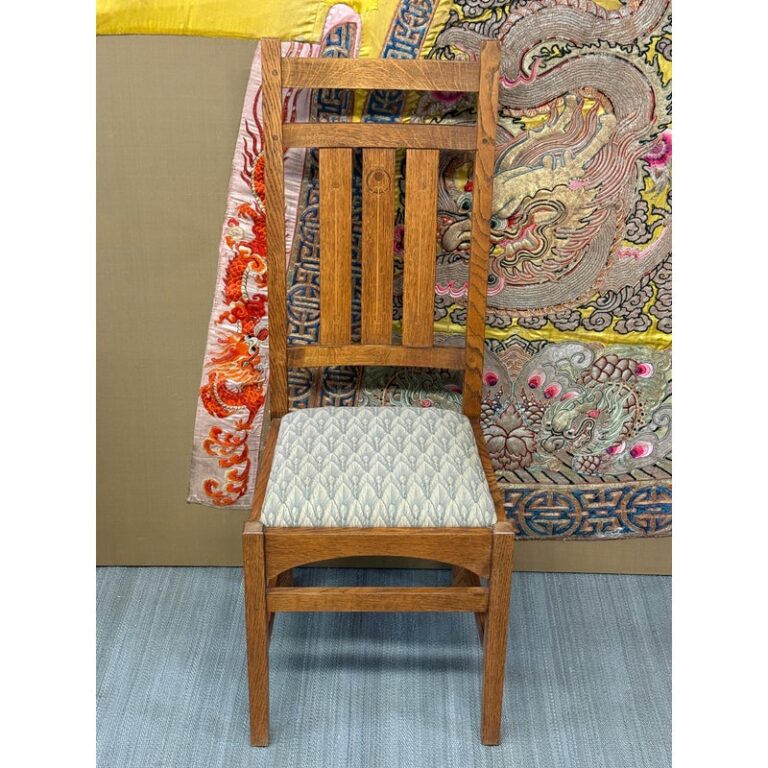 Stickley Harvey Ellis Oak Wood Side Chair. Estimate Price: $1,600 ...
