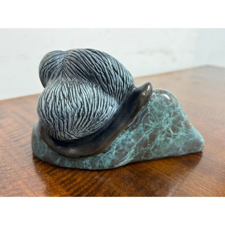 Circa 1985 Sharon Spencer Bronze Sculpture of Intuit Woman, Signed ...