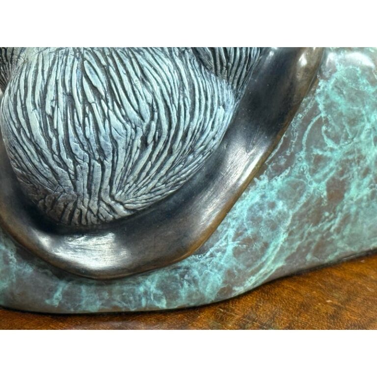 Circa 1985 Sharon Spencer Bronze Sculpture of Intuit Woman, Signed ...
