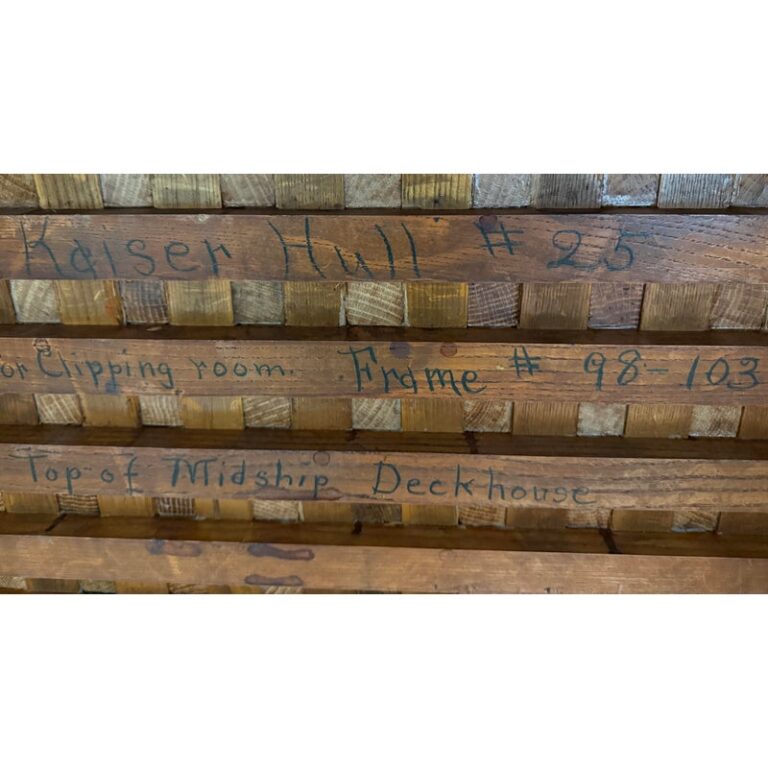 Circa 1945 Kaiser Hull Lake Champlain Deckhouse Frame Coffee/Side Table ...