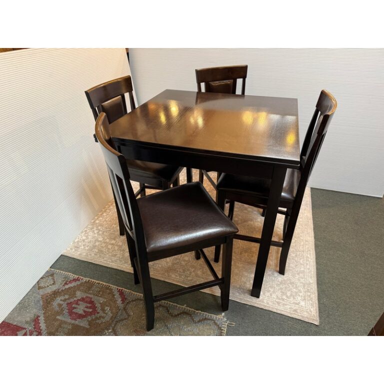 Contemporary Bistro Extension Table + Chairs, Set of Five - Design Plus ...