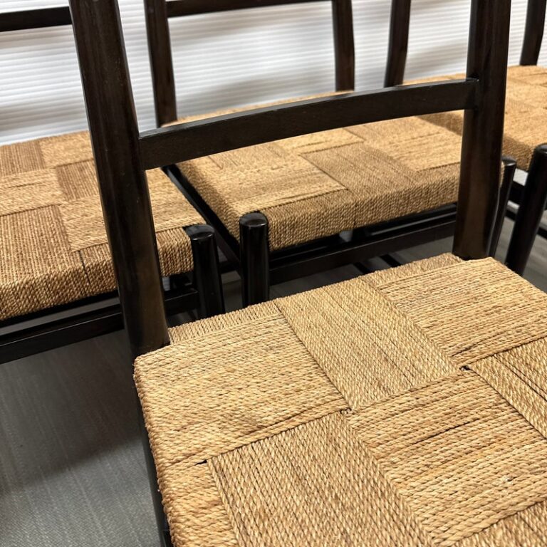 Rustic Farmhouse Ladderback Dining Side Chairs, Set of Four - Design ...