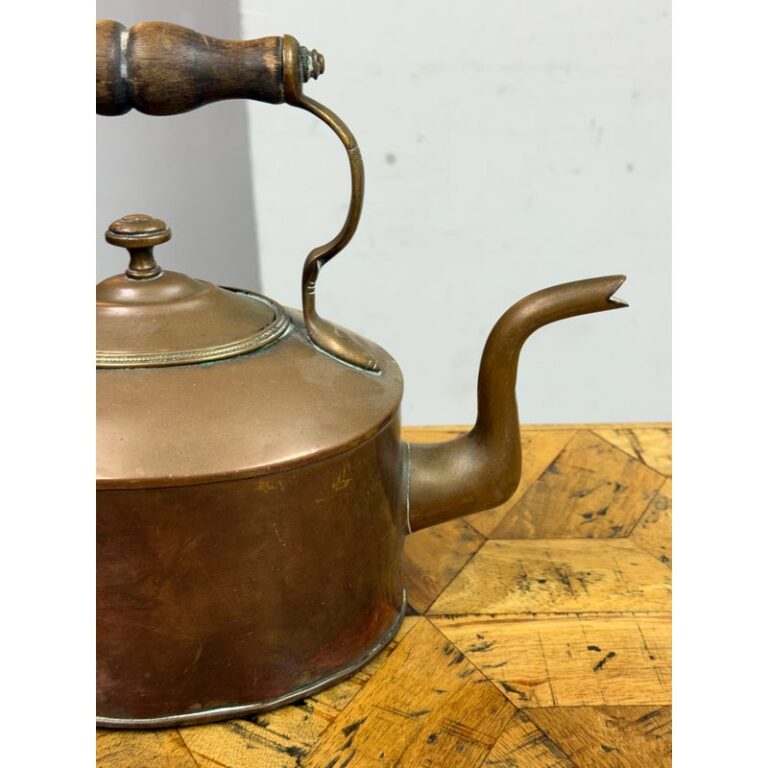 19th Century Cooper Kettle With Wooden Handle - Design Plus Gallery