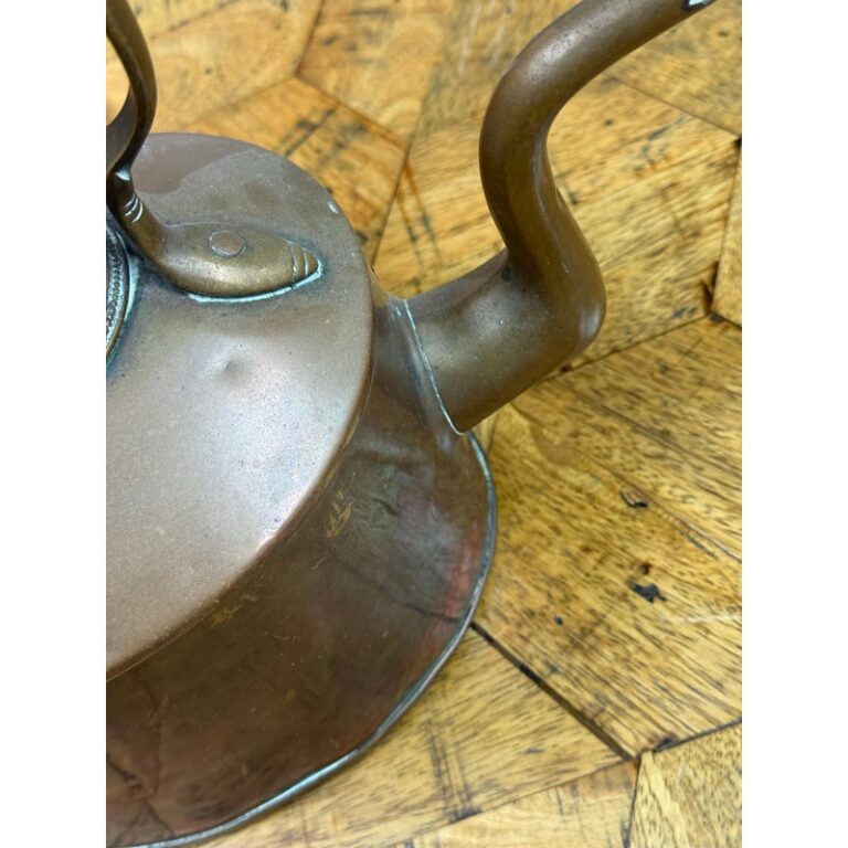 19th Century Cooper Kettle With Wooden Handle - Design Plus Gallery