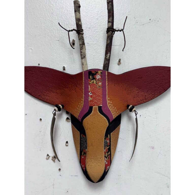 Hilarey Handcrafted Clay Animal Wall Mask, Signed - Design Plus Gallery