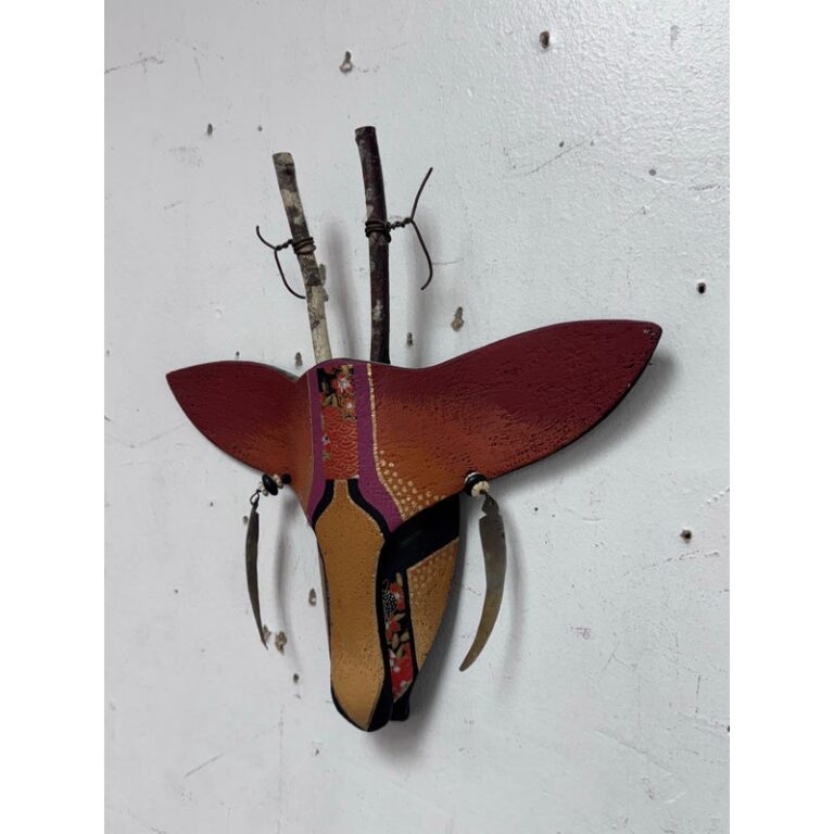 Hilarey Handcrafted Clay Animal Wall Mask, Signed - Design Plus Gallery