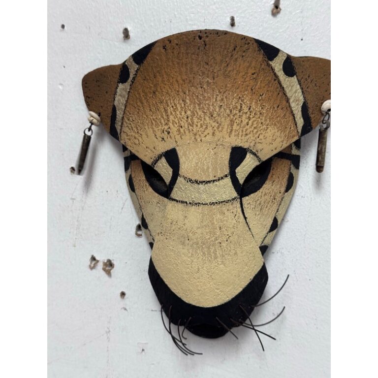 Hilarey Handcrafted Clay Animal Wall Mask, Signed - Design Plus Gallery