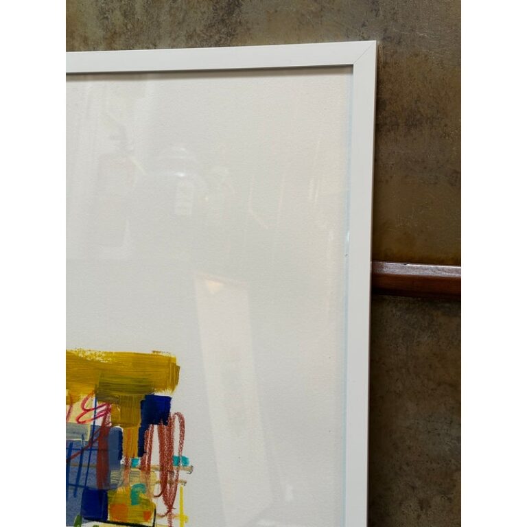 Isabel Wyatt "Blue Bee Bop" Original Painting, Signed - Design Plus Gallery