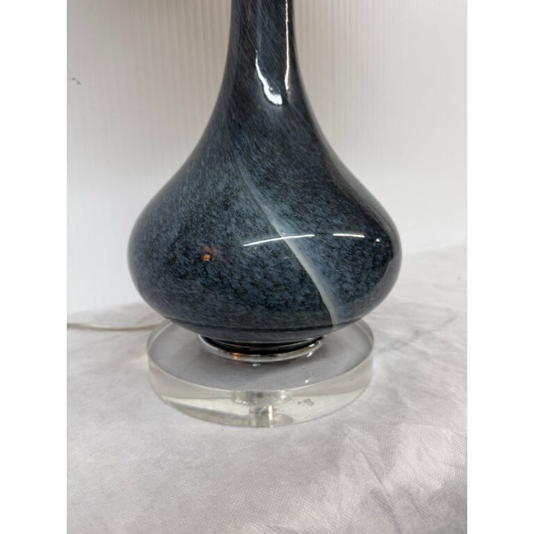 Long Neck Deep Blue Table Lamp - Design Plus Gallery