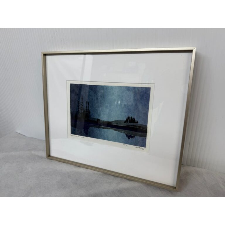 Circa 1990 George Weber Auroras Borealis Watercolor, Signed - Design ...